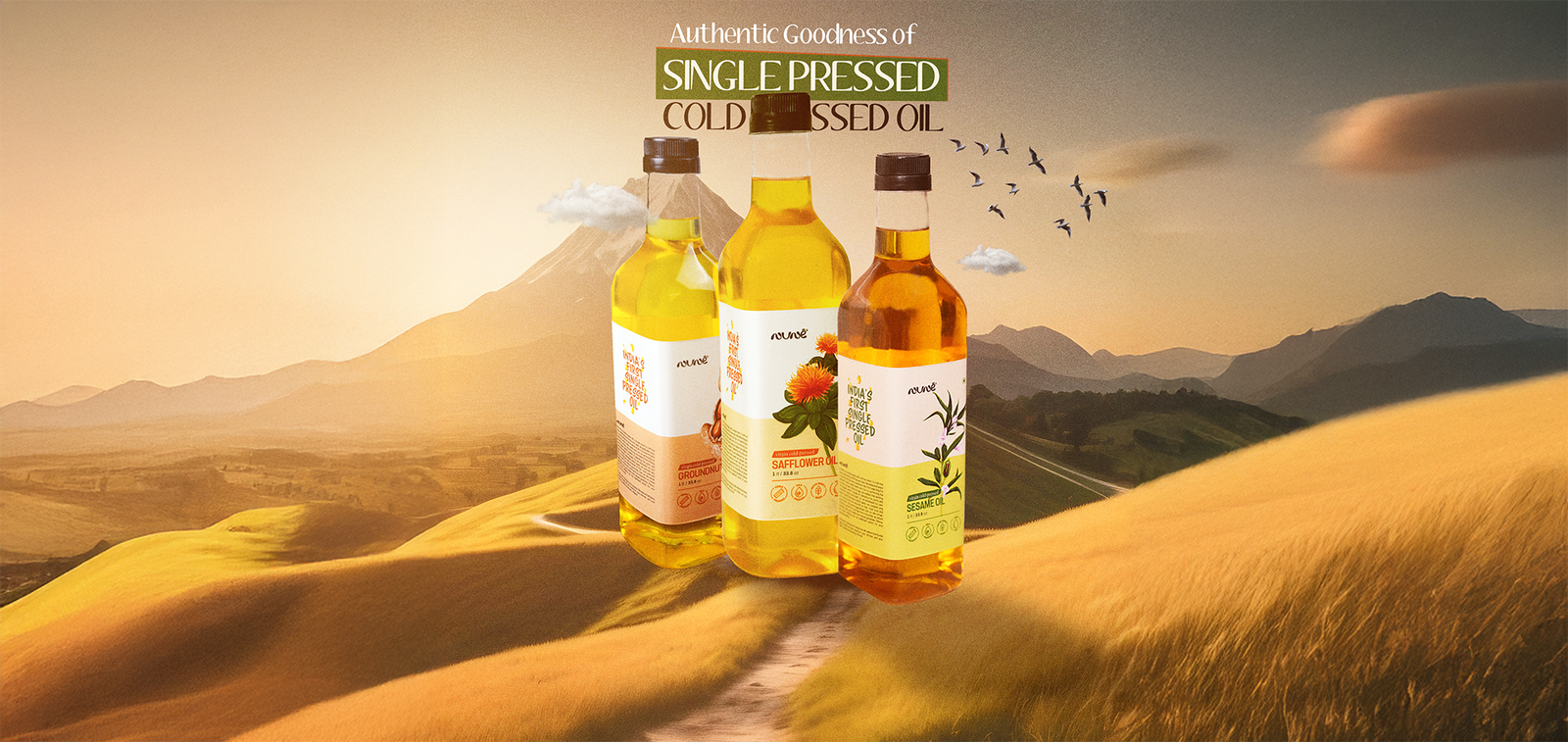 Nune Cold Pressed Oils | 100% Pure & Organic | Zero Additives