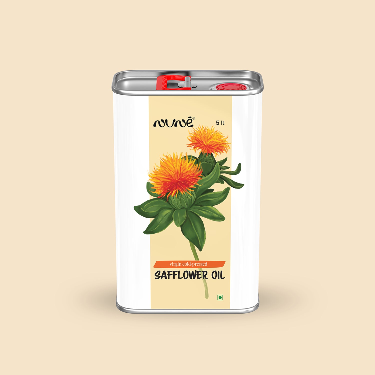 Cold Pressed Safflower Oil ( Kusuma Oil ) 5L